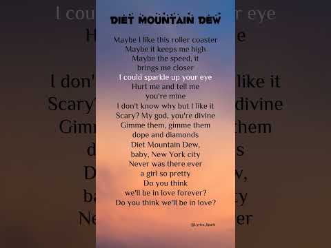 Lana Del Rey - Diet Mountain Dew (Lyrics) #songlyrics #dietmountaindew #music #shortlyric
