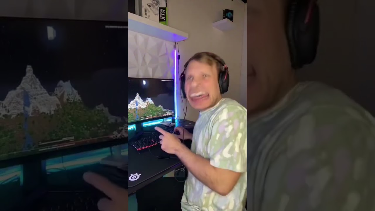 Virgin gamer VS Chad gamer 😎 #gaming #comedy #viral