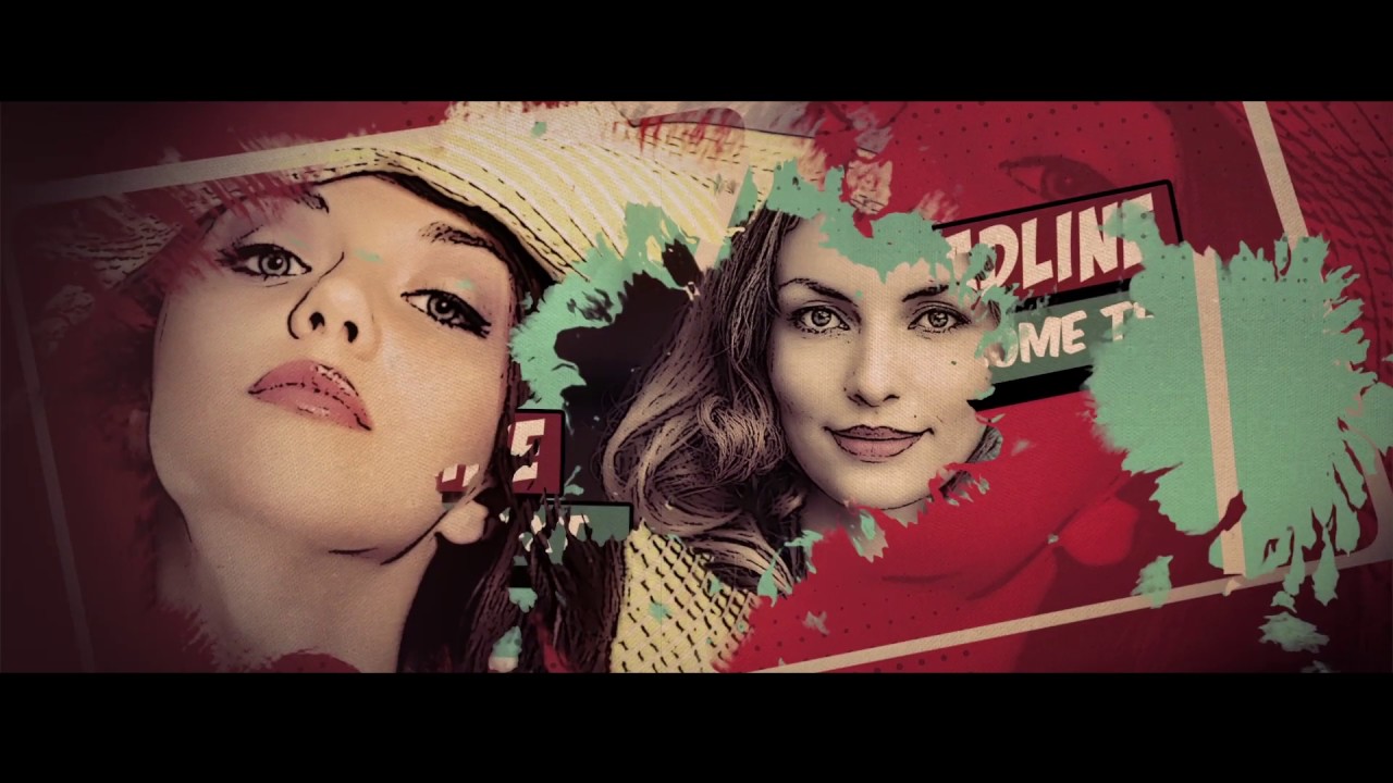 Vintage Comic Slideshow. After Effects Project on Videohive.net