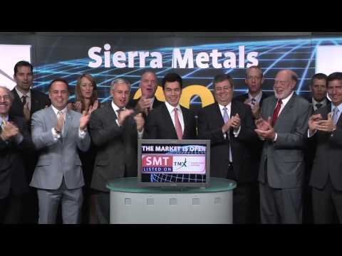 Sierra Metals (SMT:TSX) opens Toronto Stock Exchange, September 12, 2013.