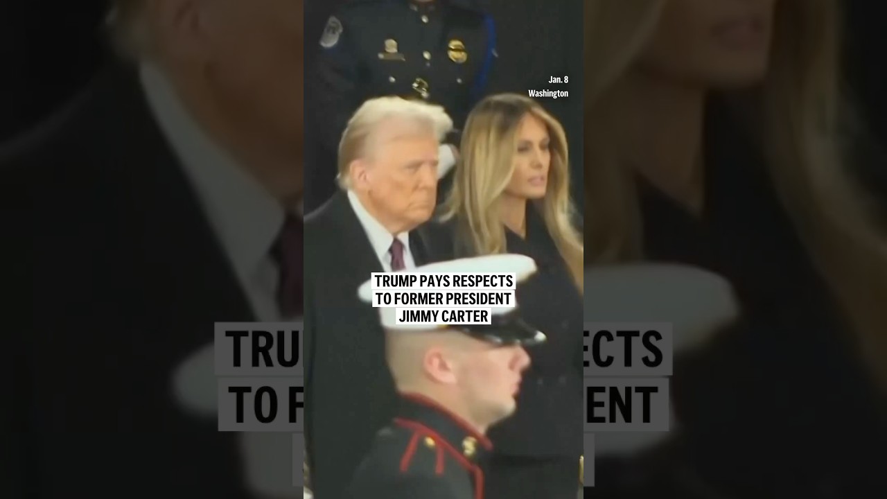 Trump pays respects to former President Jimmy Carter