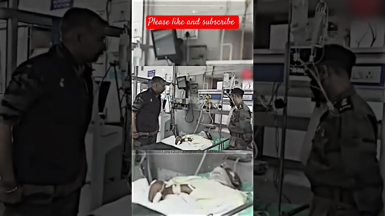 Lt Gen DP Pandey visits an injured soldier in Military Hospital #indianarmy #trendingshorts