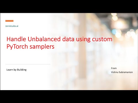 How to deal with unbalanced dataset using custom samplers in Pytorch?