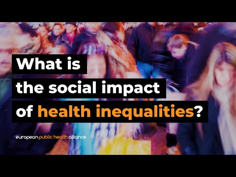 What is the social impact of health inequalities?