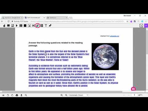 Read&Write for Google Chrome™ - PDF Reader Block Read Aloud