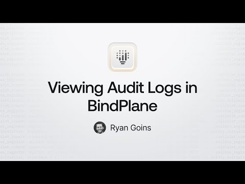 Viewing Audit Logs in BPOP Enterprise