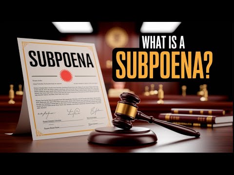 What is a Subpoena? | Legal, Governance, Politics and IR