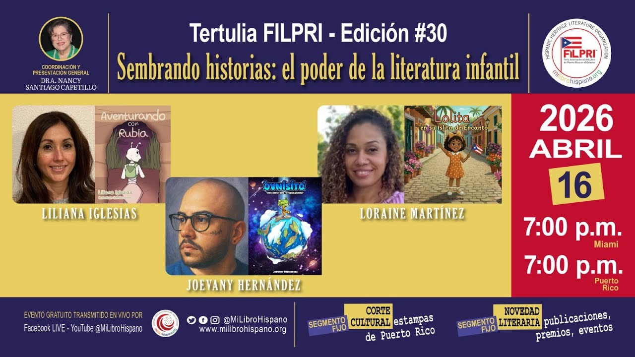 Tertulia Virtual FILPRI, edición #30 / Sembrando historias: el poder de la literatura infantil