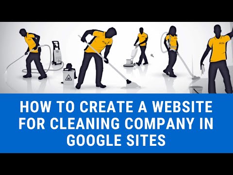 How to create a website for cleaning company in Google Sites