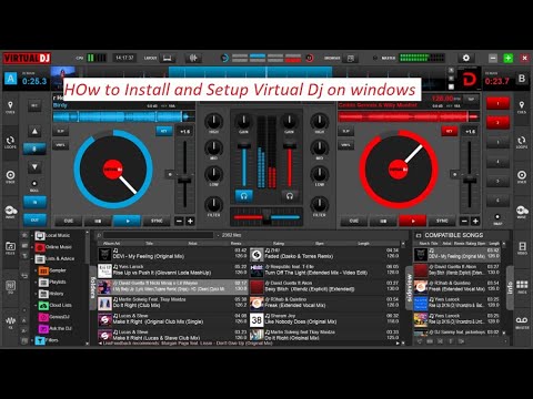 How to setup Virtual Dj on windows 10