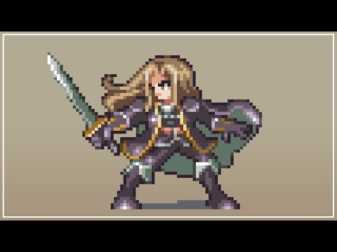 Casltevania Symphony of the Night (Alucard) - Pixel Art Character Timelapse