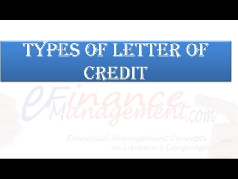 Types of Letter of credit