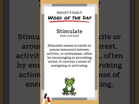 BD: Word of the Day - Stimulate