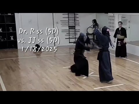 A shiai geiko, Dr. R ss (5D) vs. JJ ss (5D). 1/18/2025