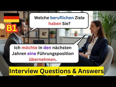 German job Interview Questions & Answers in German 🇩🇪 | Perfect for B1 Exam & Job Interviews!