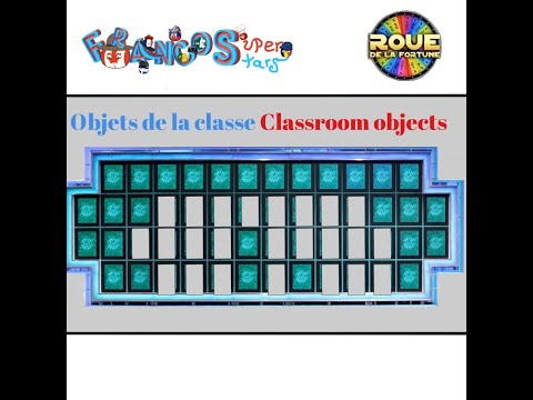 Roue De La Fortune Wheel of fortune in French vocabulary beginners CEFR A1