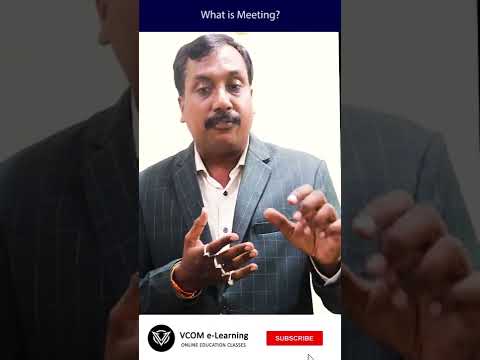 What is Meeting? - #Shortvideo - #companyact2013 - #gk #BishalSingh - Video@141