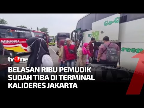 Gelombang Arus Balik Pemudik Terpantau Ramai di Terminal Kalideres | Kabar Petang Pilihan tvOne