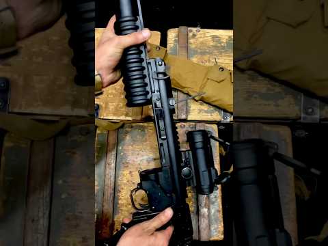 Standalone M203 40MM Grenade Launcher With Extendable Stock ASMR