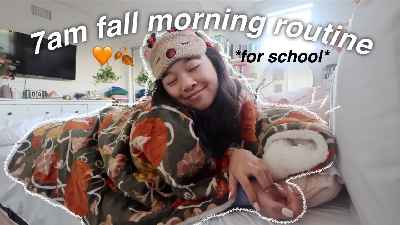 7am FALL morning routine | senior in high school