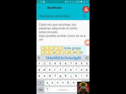 Usando "BLUE WORDS" letras para tus redes sociales.