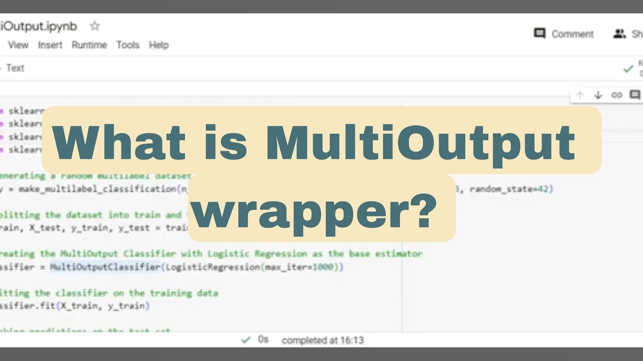 Multi Label classification using MultiOutput wrapper sklearn