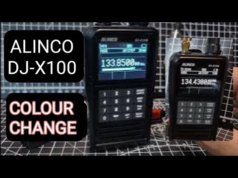 ALINCO DJ - X100 , Display Colour Change
