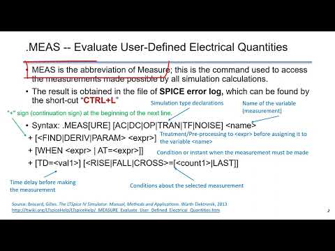 Introduction to measurement (.meas) in LTspice