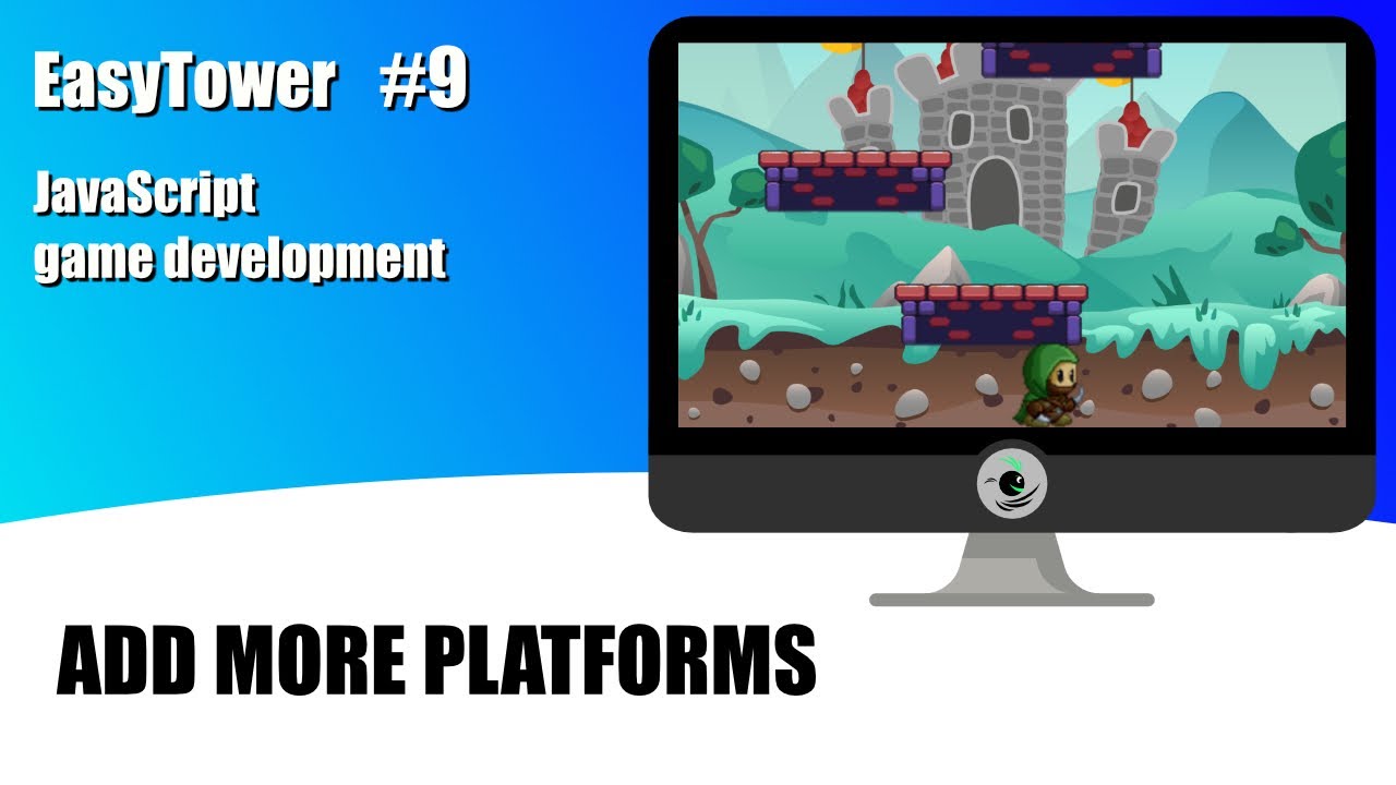Easy Tower - 9. Add more platforms - JavaScript simple game coding