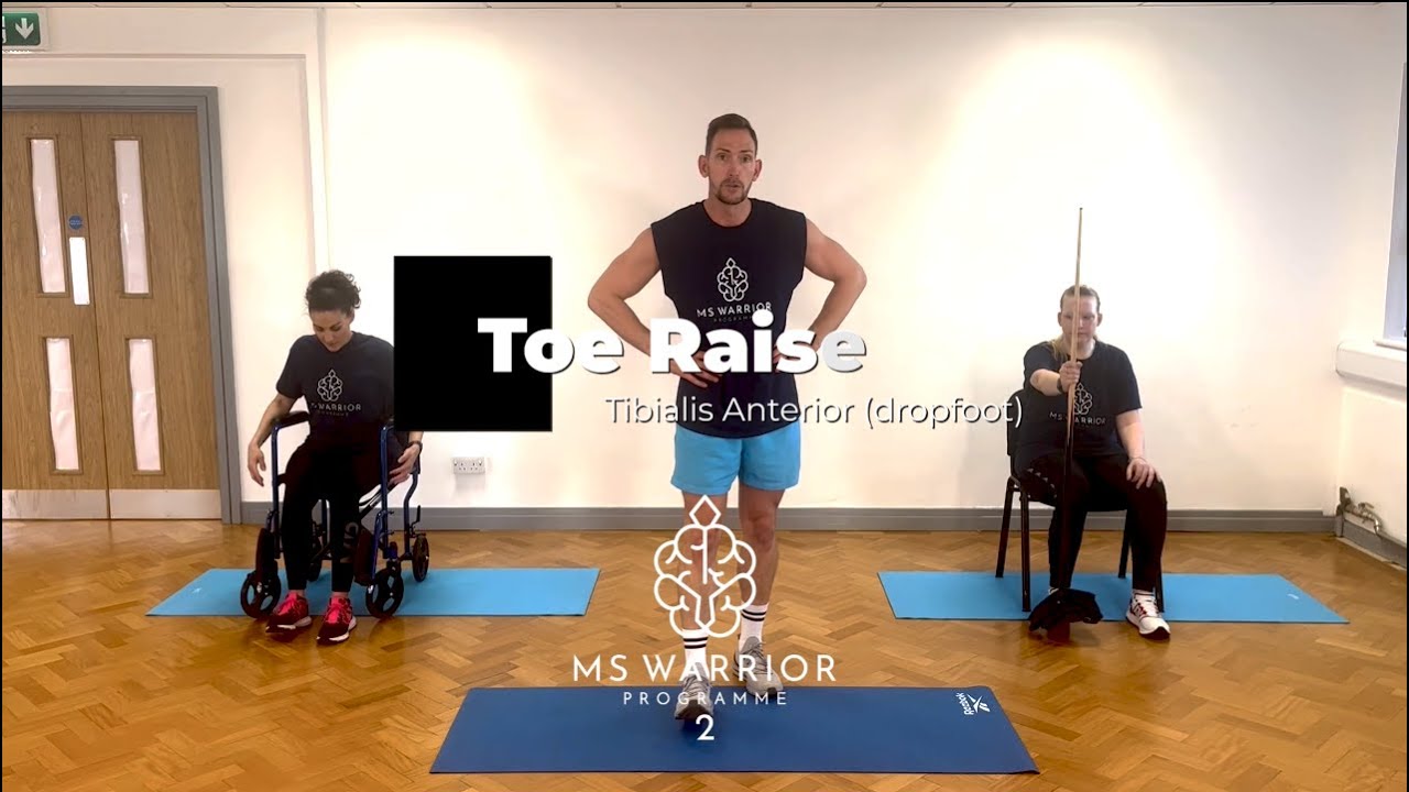Exercises for MS - Dom Thorpe’s MS Warrior Programme 2 - Toe Raise Variations taster video