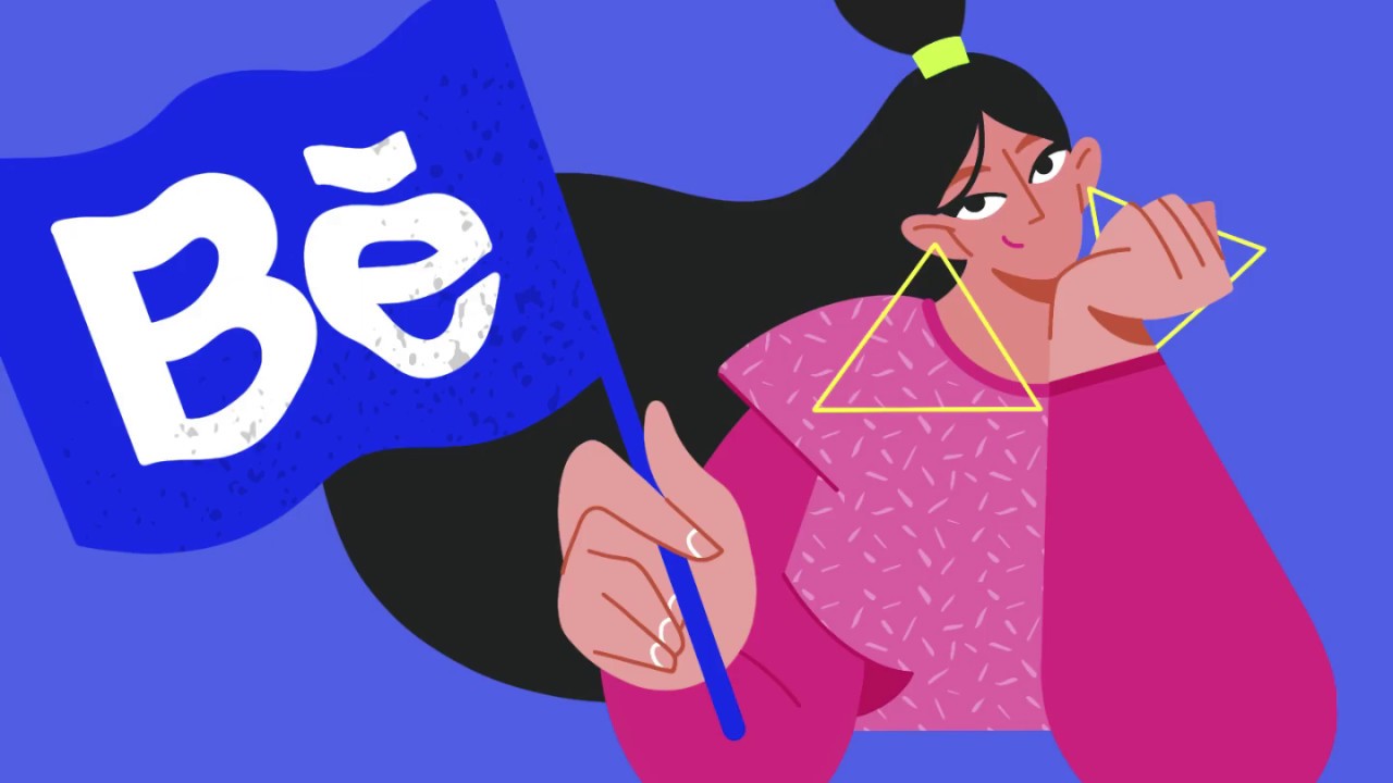 Procreate illustration – Flat behance girl | IPad Pro