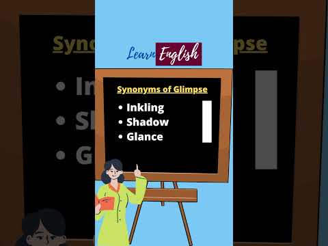 Synonyms of Glimpse? | Glimpse का Synonyms? #shorts #learnenglishmeaning #synonyms #youtubeshorts