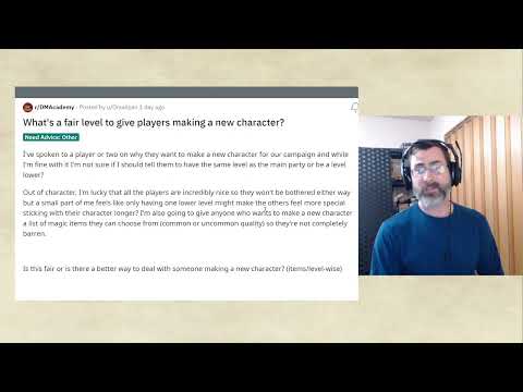 What's a fair level to give players making a new character?