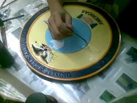 U.S.Air Force logo painting,art by MICHAEL C. POPATCO