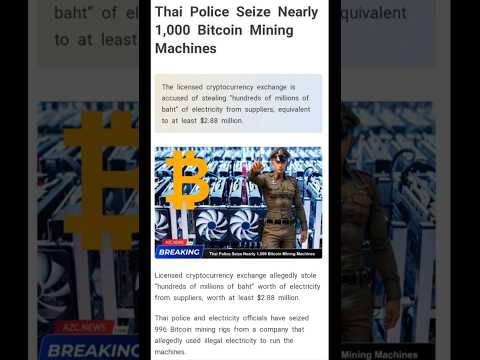 Thai Police Seized 1000 Bitcoin Minning Machines #shorts #youtubeshorts #thailand