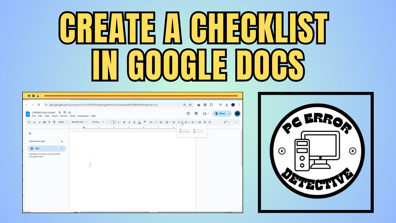 How to Create a Checklist in Google Docs