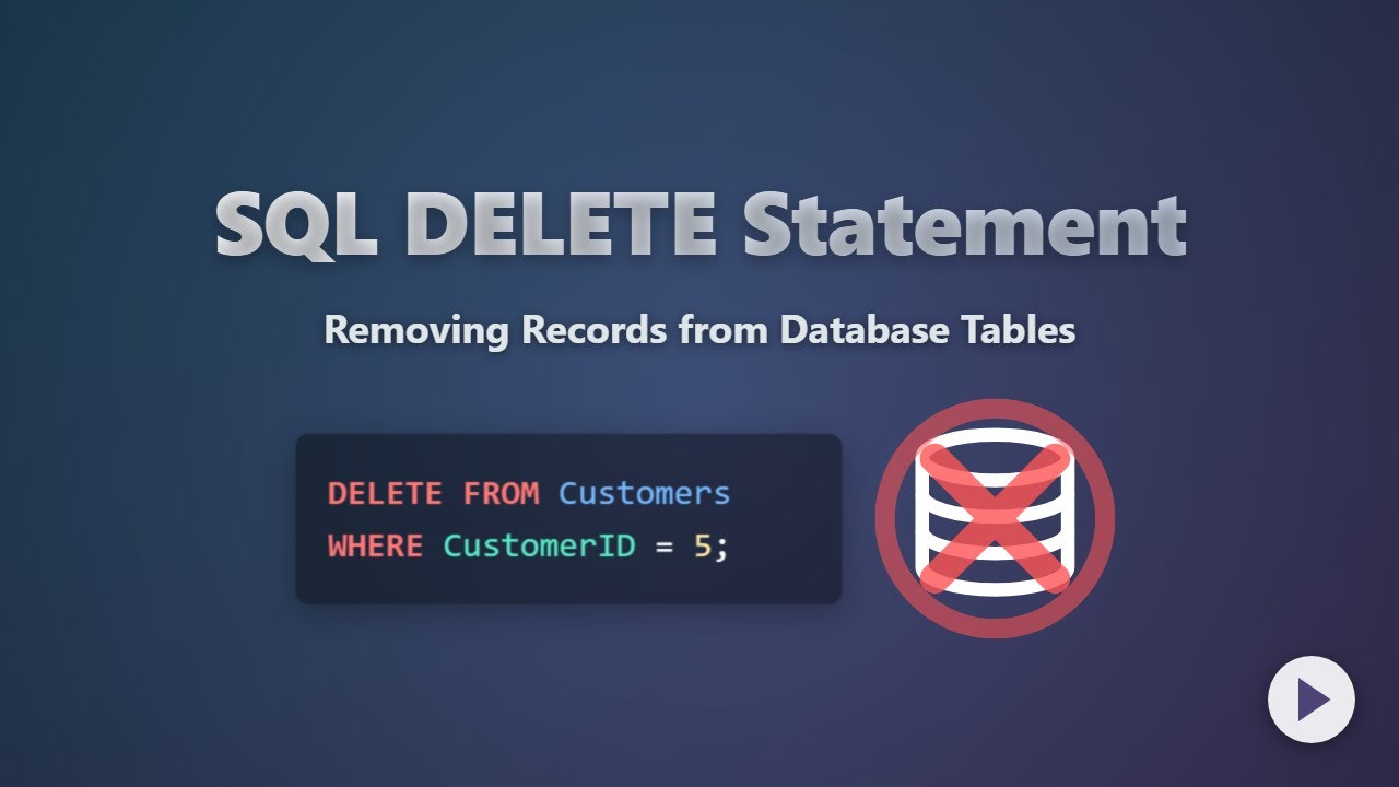 SQL DELETE Statement Tutorial: Removing Data from Your Database