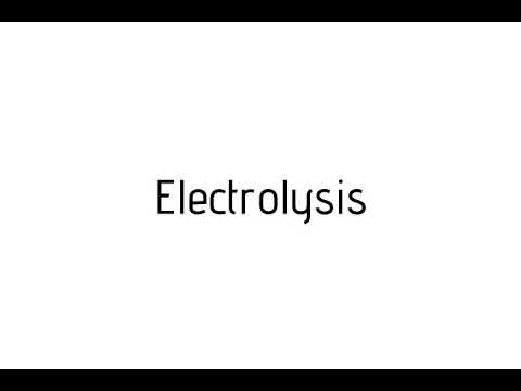 How to pronounce Electrolysis / Electrolysis pronunciation
