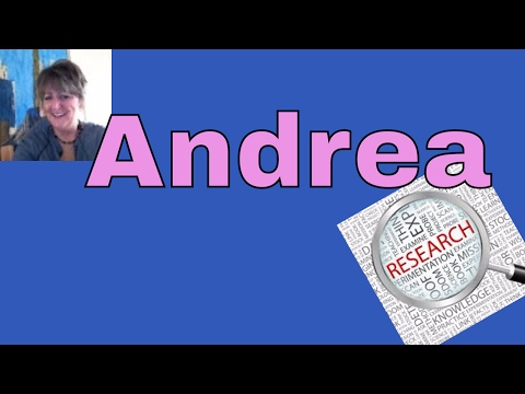 1st. Name Meaning : Names ~Andrea ~Name 📊✔️