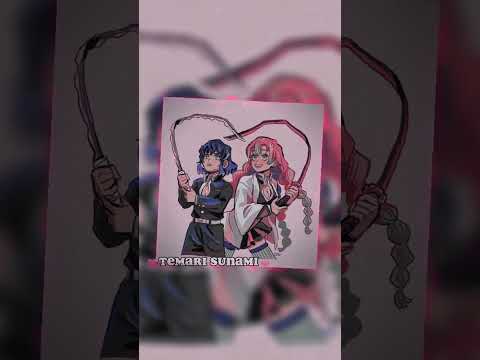 Mitsuri and Inosuke édit😌💕 #cute #demonslayer #edit #mitsurikanroji #inosuke #temarisunami #shorts
