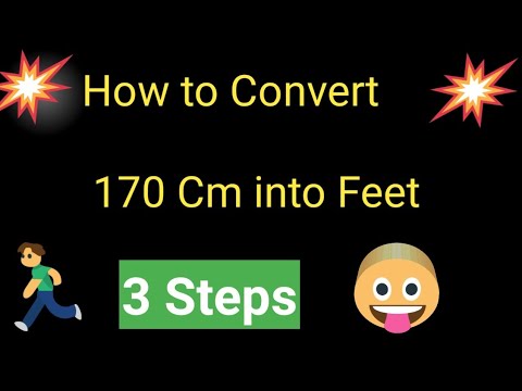 170 Cm in Feet||170 Cm to Feet||How to Convert 170 Cm into Feet