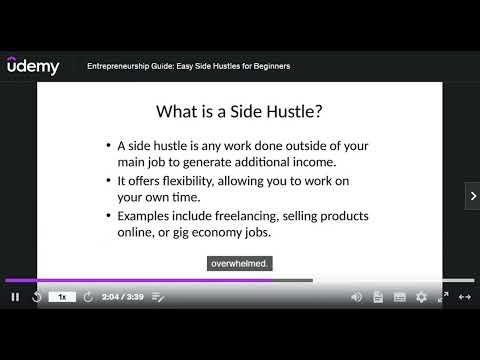 #1 What is Side Hustle - Entrepreneurship Guide: Easy Side Hustles for Beginners | Entrepreneurship
