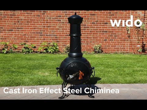 Wido Cast Iron Effect Steel Chimenea Product Video (CHIM2A)