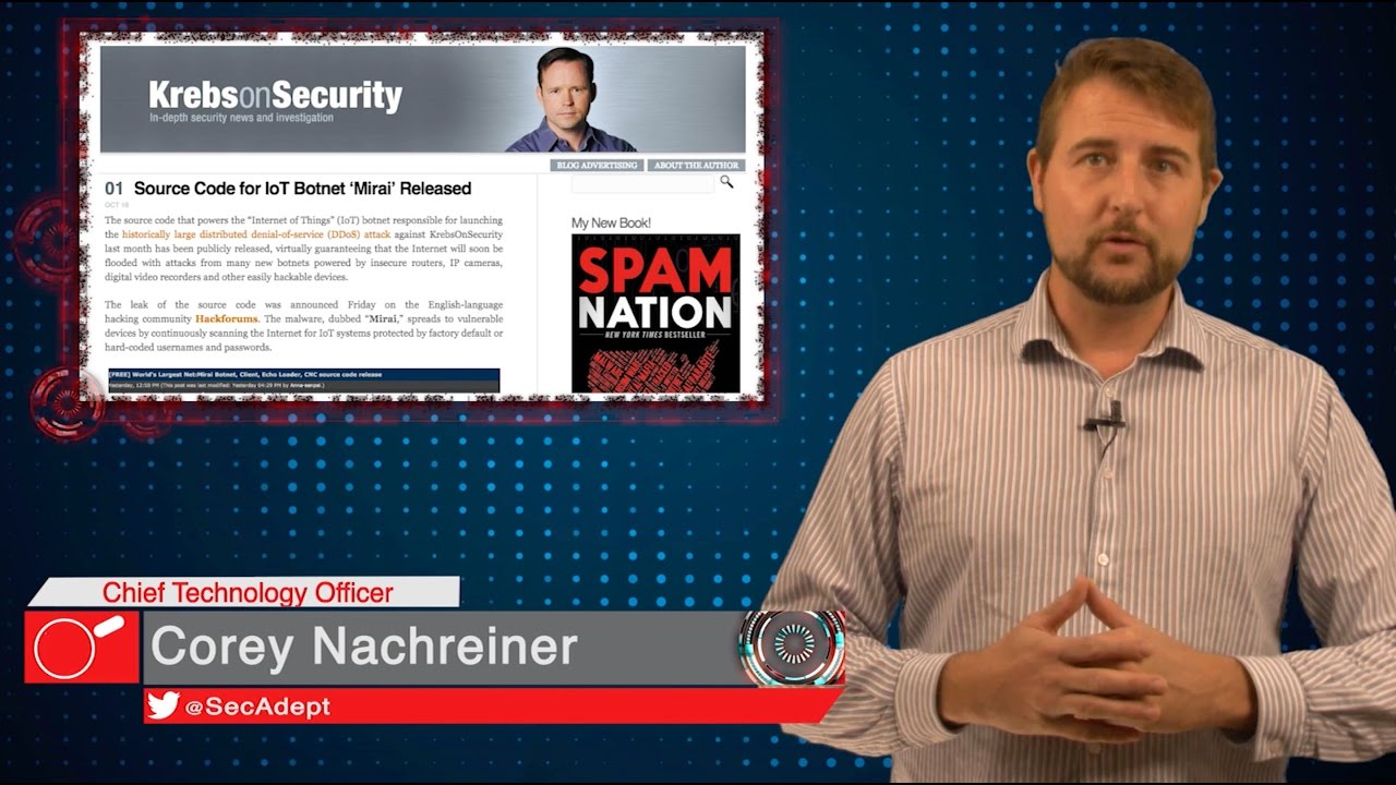 Mirai IoT Botnet - Daily Security Byte