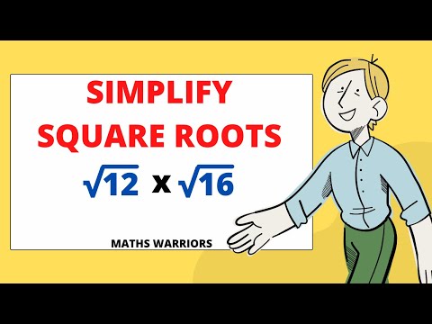 Simplify Square Roots | √12 x √16 Simplified | Math | Mathematics | Maths | Step-by-Step Tutorial