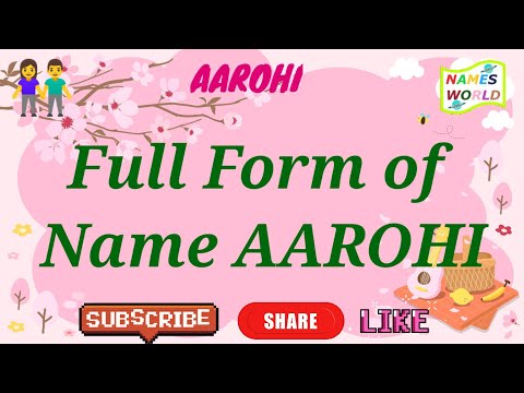 Full Form, Meaning and Lucky Number of Name AAROHI