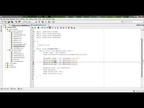 Bài 25 Java Swing: Popup Menu | Study and Share's Blog