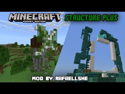 Minecraft Pe Structure Mod | Structure Plus Minecraft Bedrock Mod Showcase