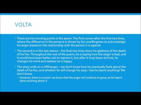 A Poison Tree by William Blake - a presentation for the GCSE English Literature anthology