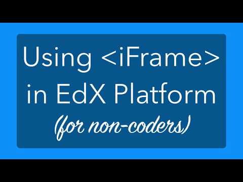 HTML iframe on EdX platform for Non-coders